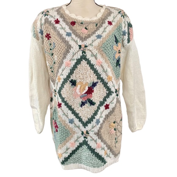 Vintage | Sweaters | Vintage 9s Classic Elements Oversized Chunky ...